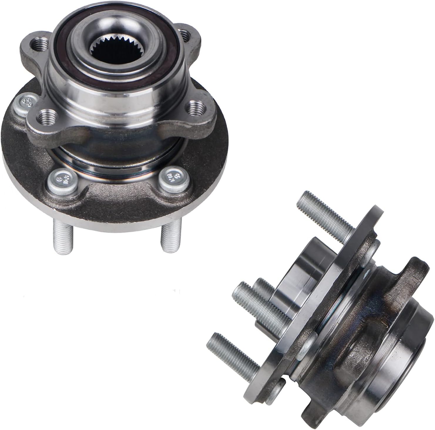 Amazon.com: KUSATEC 512498 2PCS Front/Rear Wheel Bearing and Hub ...