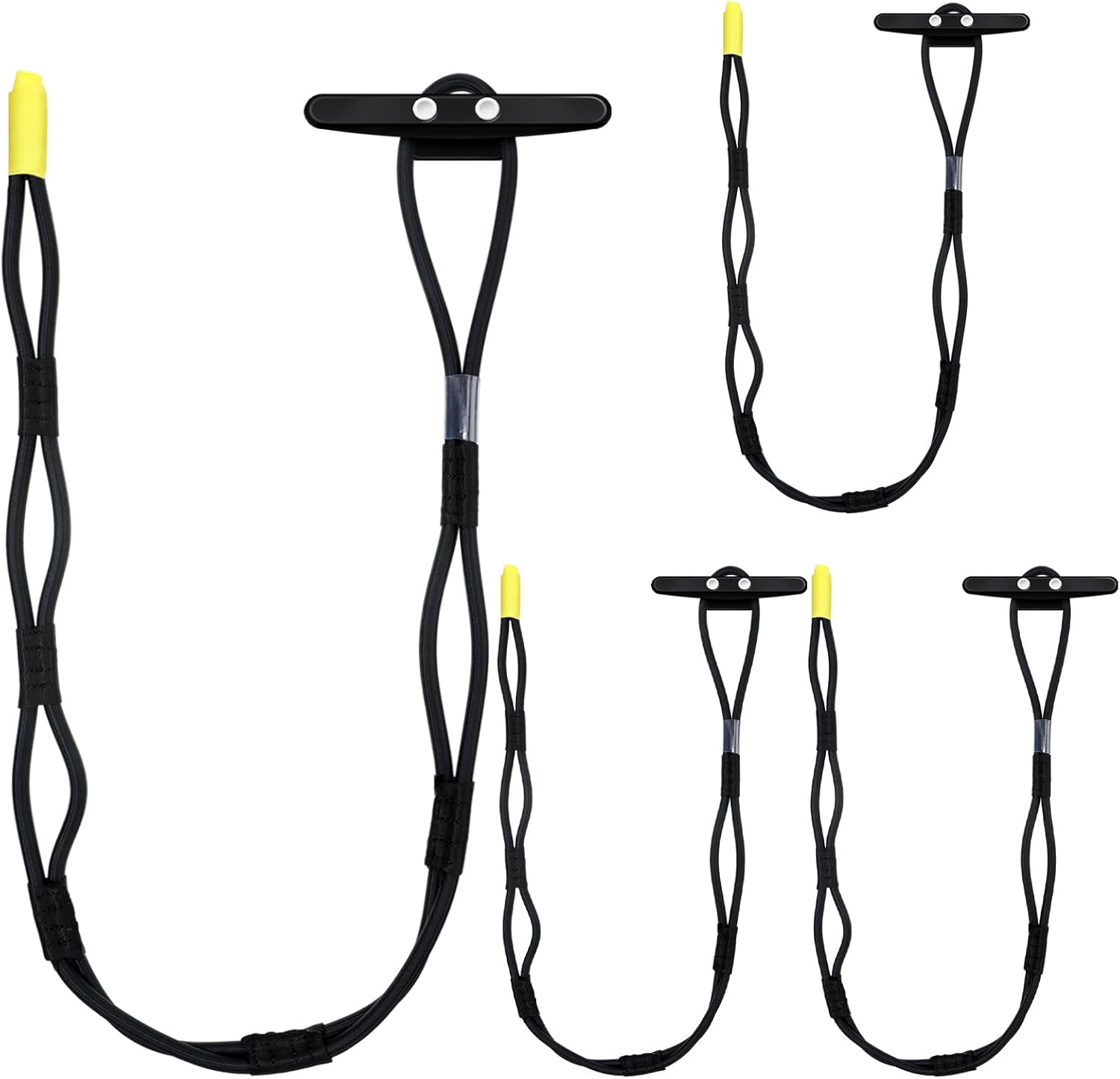 Amazon.com: Yoande 4 Pcs Dock Lines Mooring Rope Adjustable Boat Rope ...