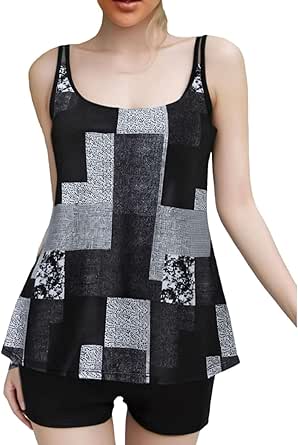 Amazon.com: Cethrio Bathing Suits for Women Over 50 Printed Two Piece ...