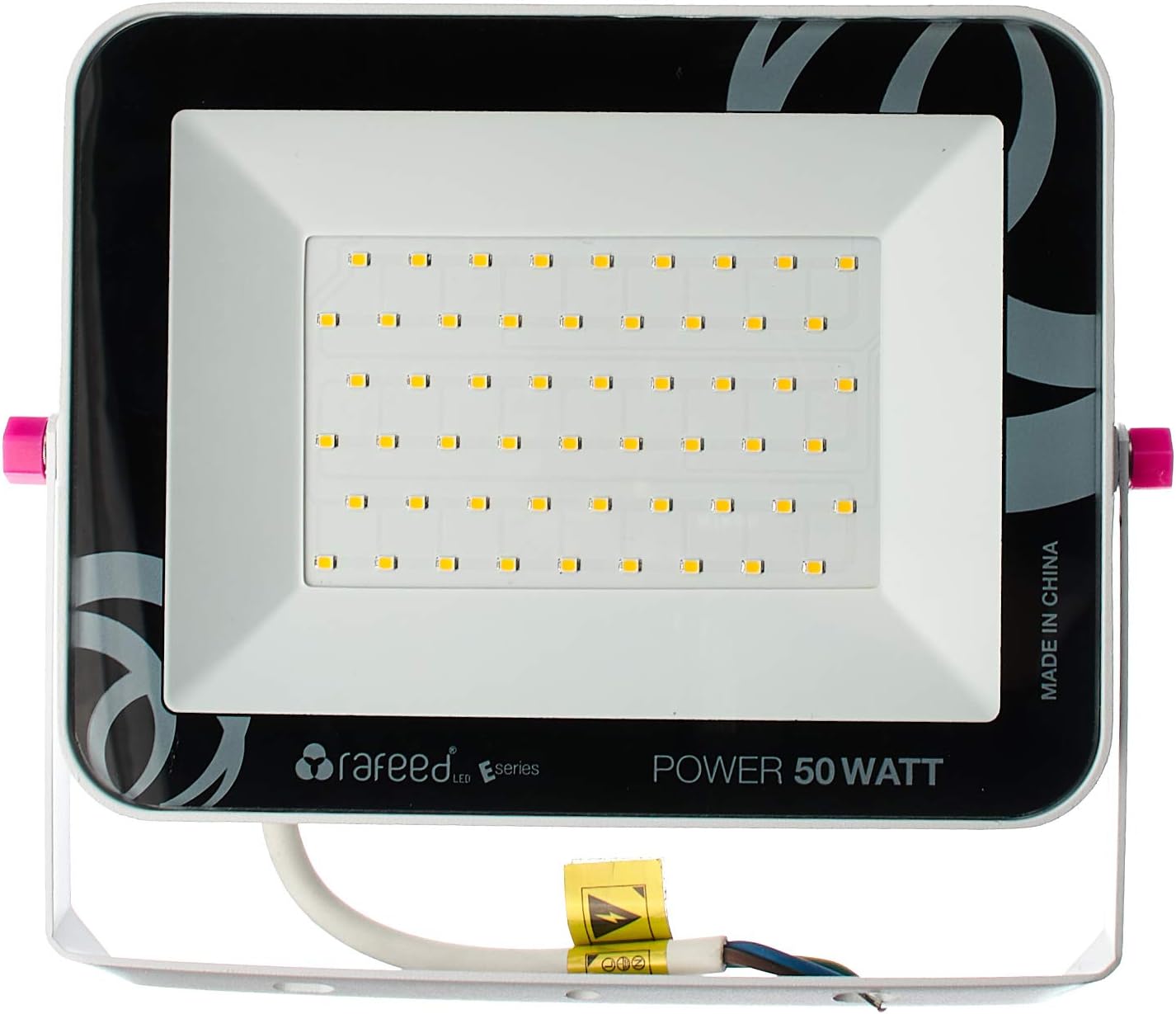 Rafeed 50W LED Flood Light Outdoor, 4000lm, IP65 Waterproof Plug in ...