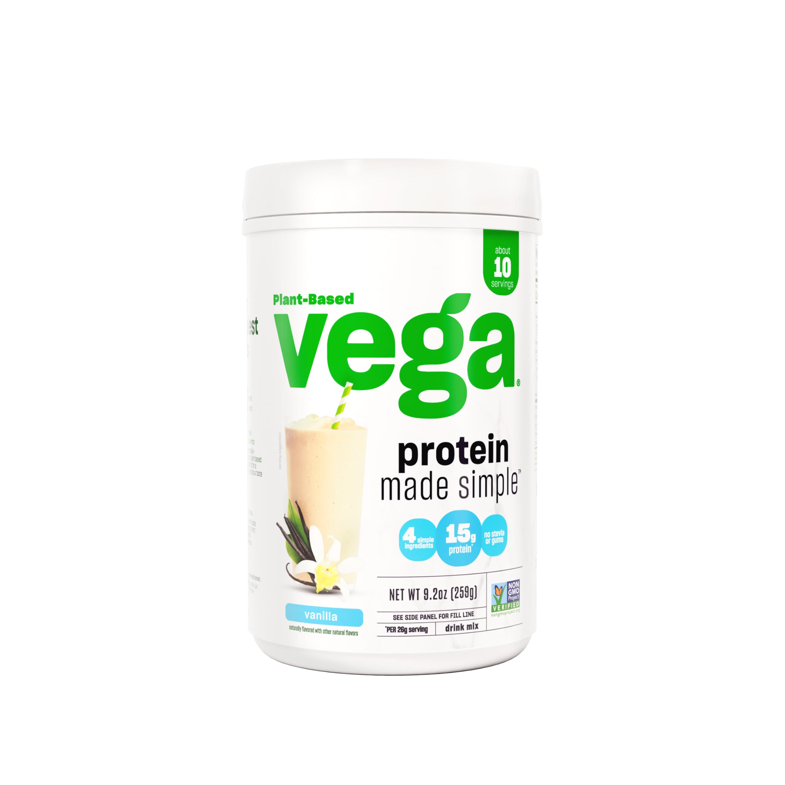 Amazon.com: Vega Protein Made Simple Protein Powder, Vanilla - Stevia ...