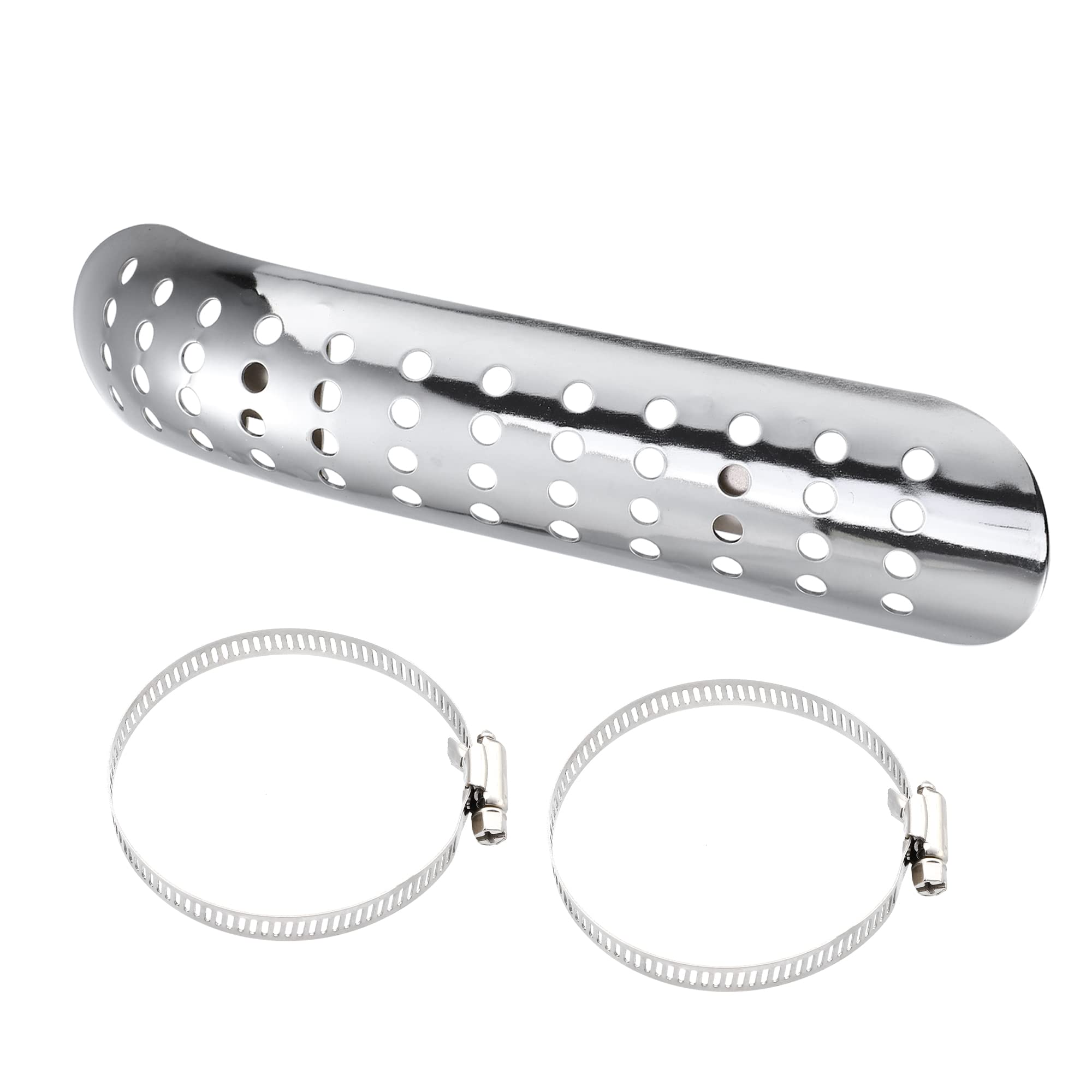 Amazon.com: Motoforti 1Set Universal Motorcycle Exhaust Heat Shield ...