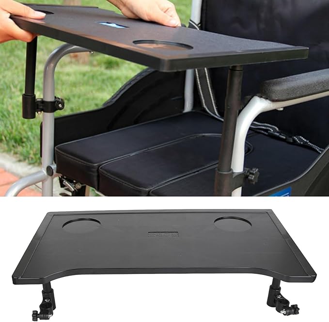 Amazon.com: Wheelchair Tray Table with Cup Holder, Removable Wheelchair ...