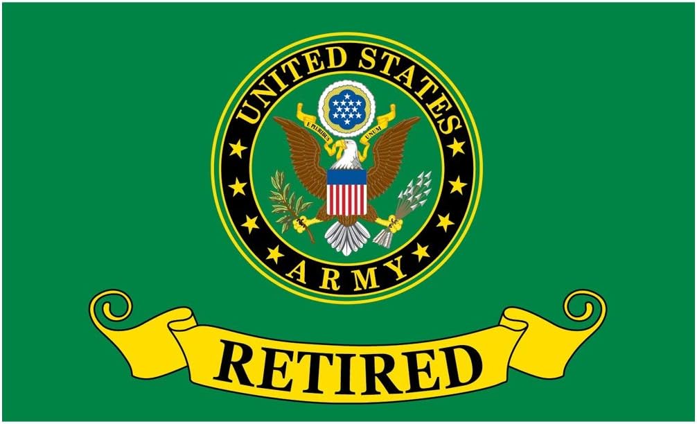 Amazon.com : US Army Retired 3x5 Ft Flag - Polyester, Double-sided ...