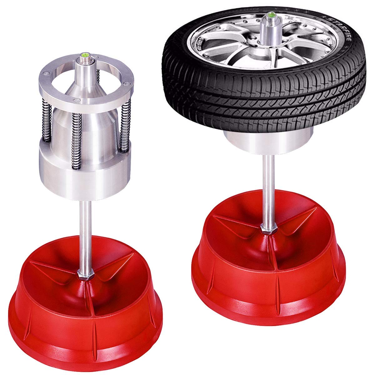 Qiilu Wheel Alignment And Balancing Tools Bubble Wheel Balancer ...