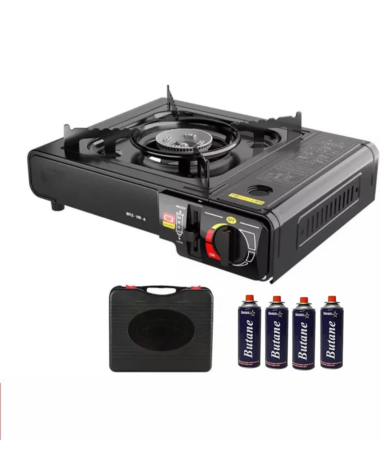 GCA Camping Portable Gas Stove Use & Dual Mode LPG Cylinder and Butane ...