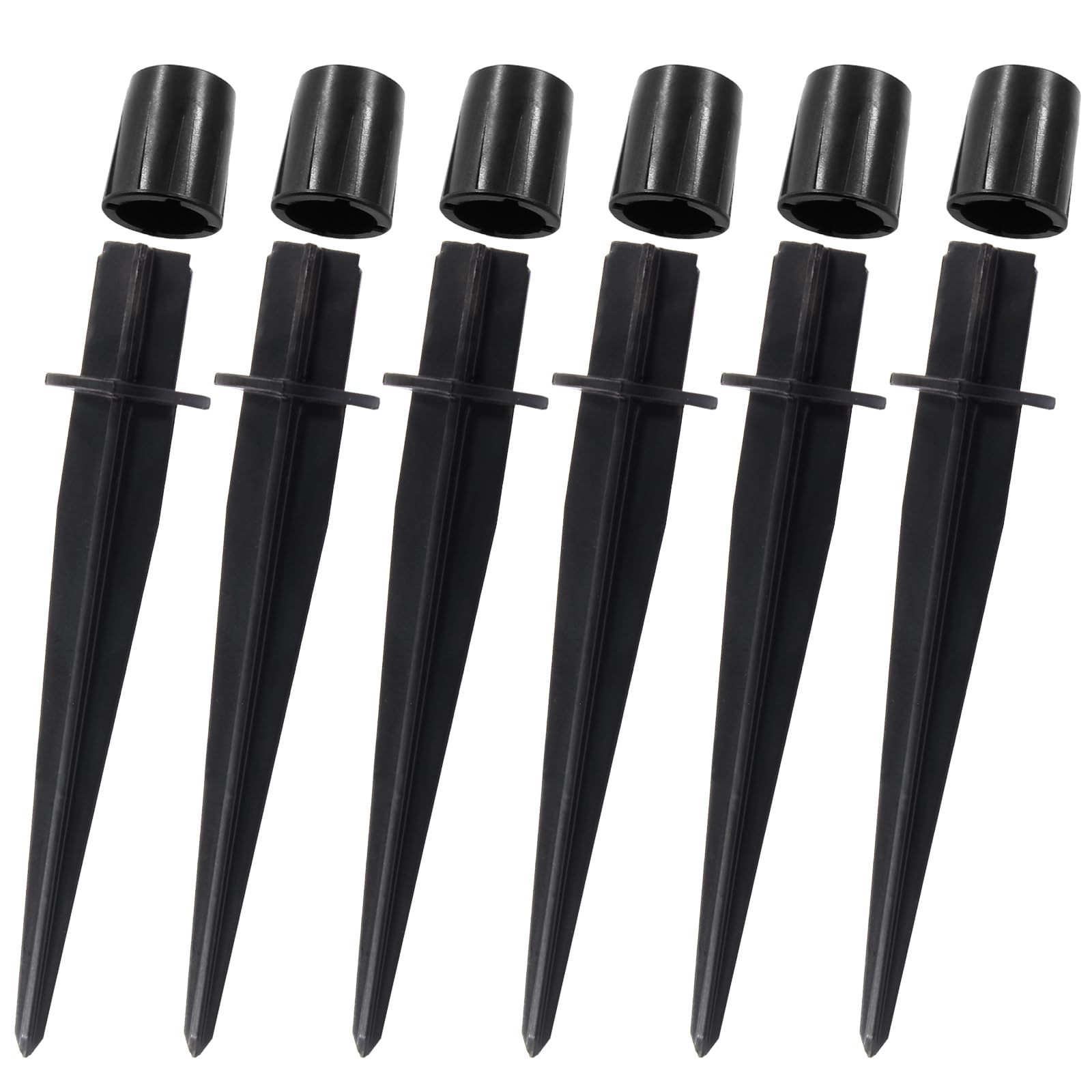 Amazon.com : Bonsicoky 6 Pack Metal Replacement Spike Stakes for Solar ...