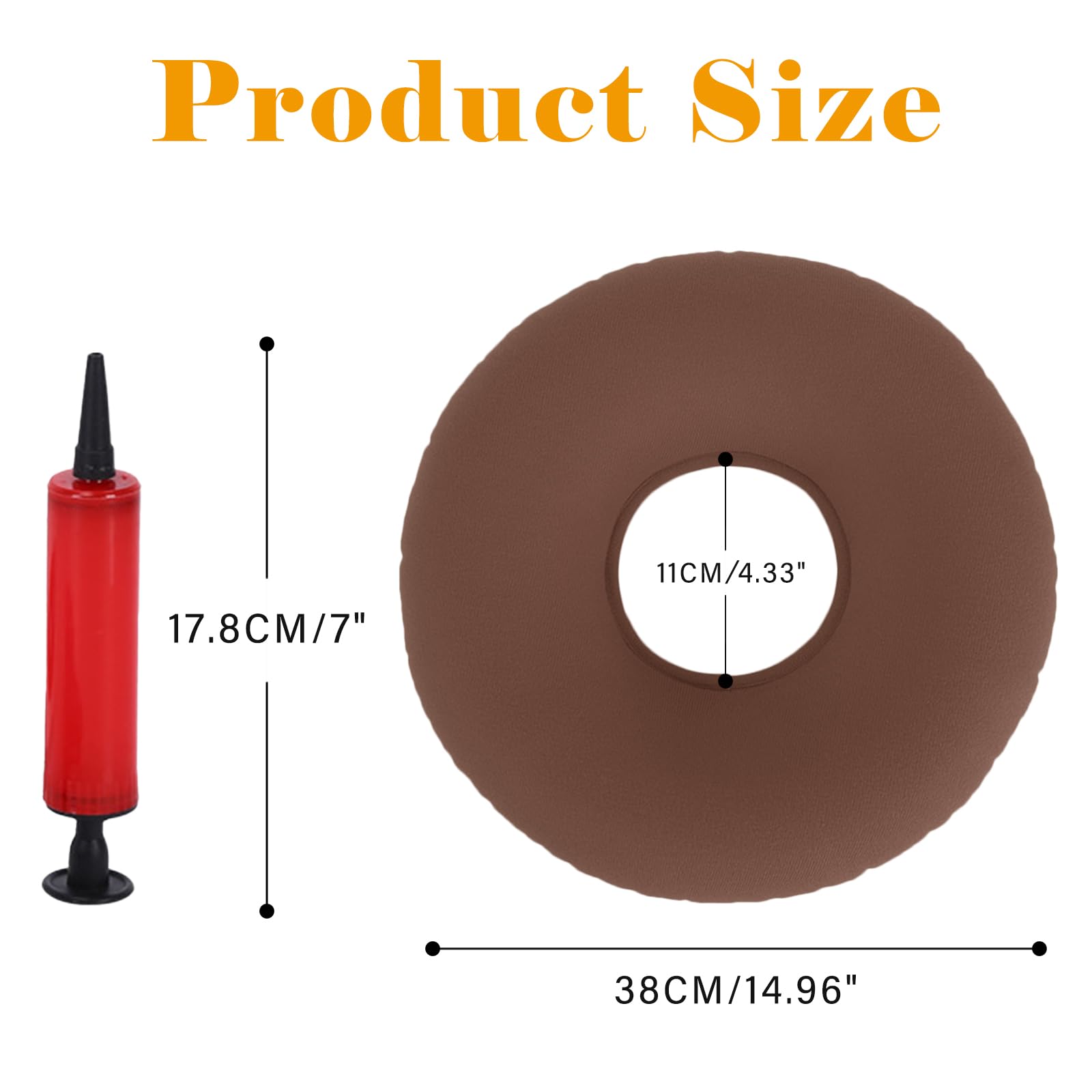 ToKinCen Donut Cushion Seat, Ring Cushions for Pressure Relief Doughnut Cushion Portable ...