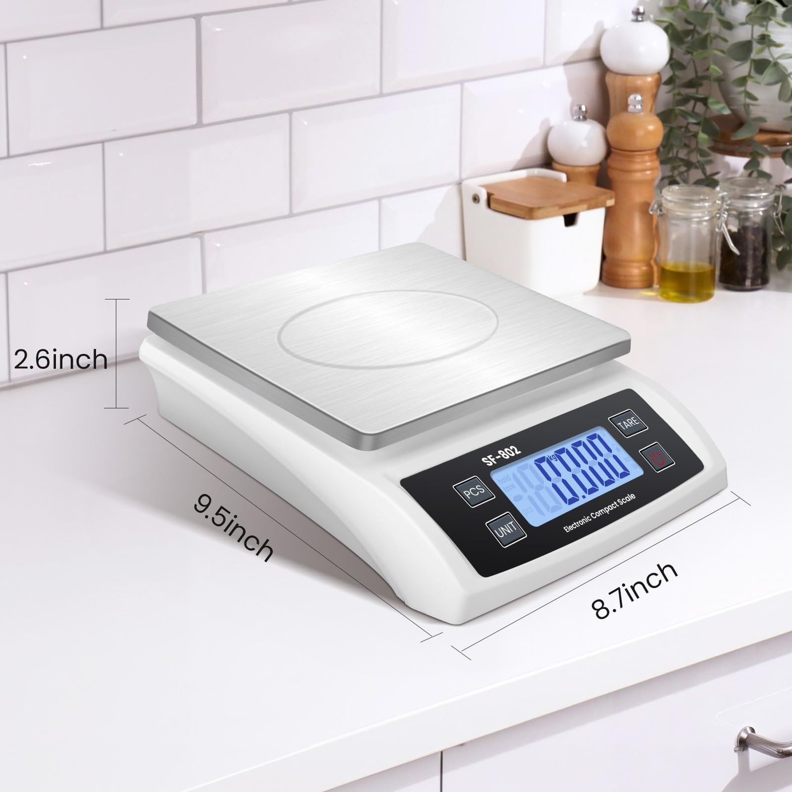 Snapklik.com : Puozult Digital Kitchen Scale 30kg/66lb Large Food Scale ...