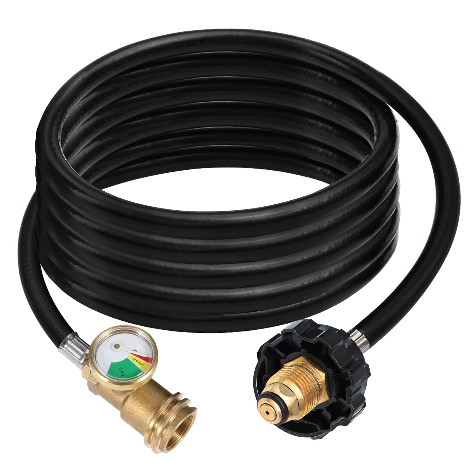 Amazon.com : 12 FT Propane Tank Extension Hose with Gauge, Propane Tank ...