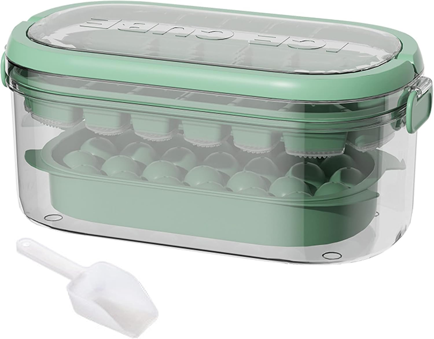 Amazon.com: Mini Ice Cube Trays for Freezer Small Ice Cube Trays Easy ...