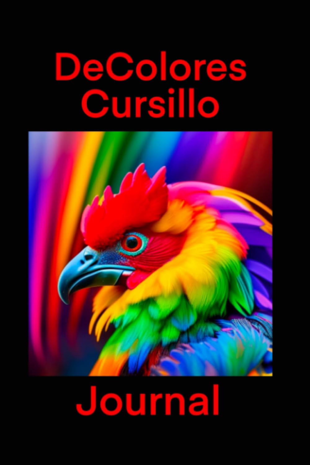DeColores Cursillo Colorful Rooster with Rainbow Journal: Books by ...