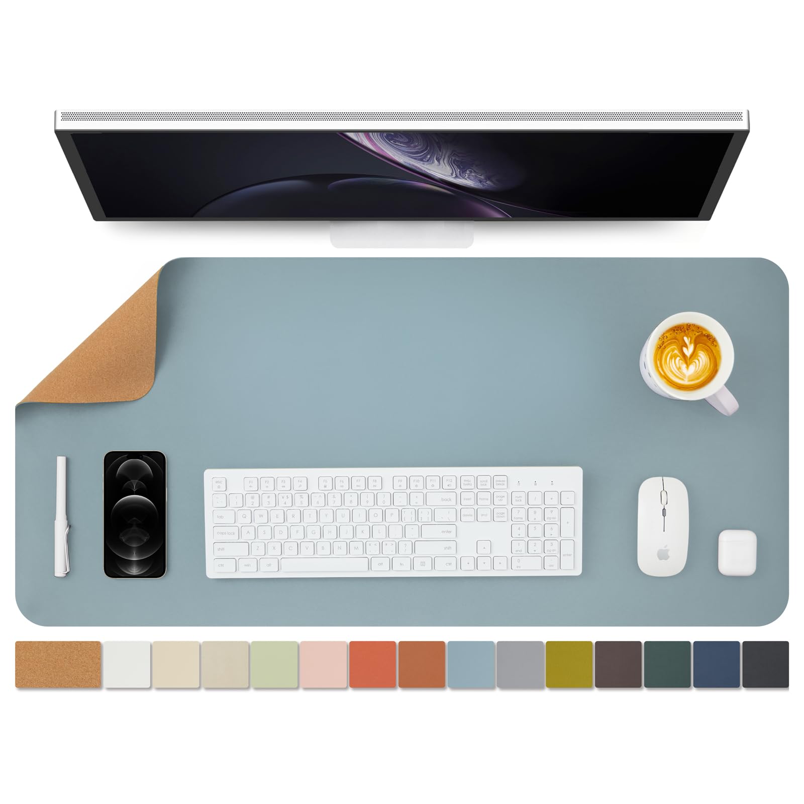 Amazon.com: Cork Desk Mat - Dual-Sided Desk Pad for Office and Home ...