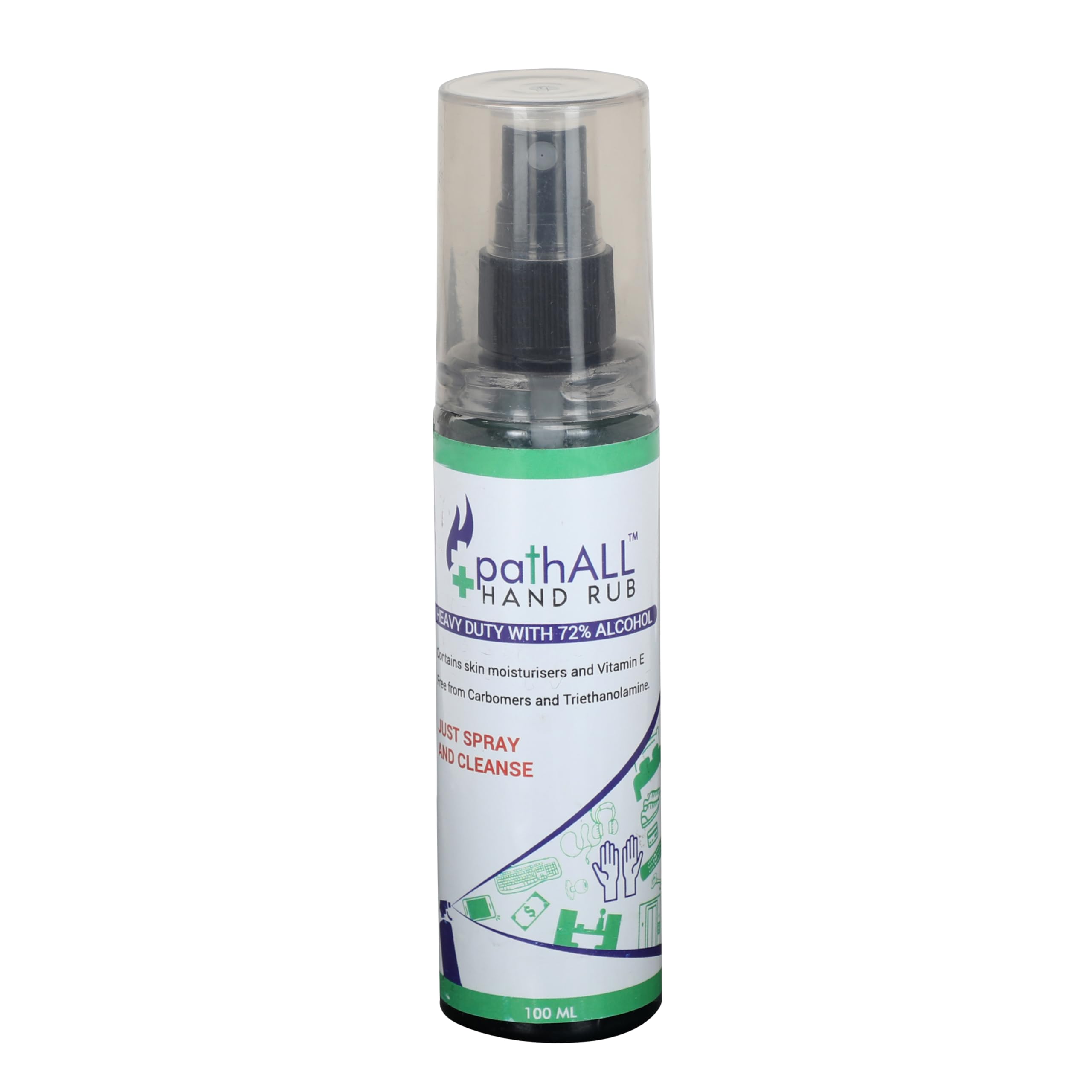 PathAll Antibacterial Germ Kill Spray, No Gas Sanitizer Spray With ...