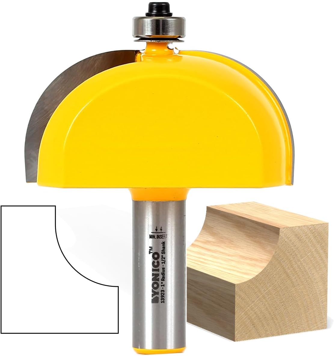 Whiteside Router Bits 1810 Cove Bit with 1-Inch Radius, 2-1/2-Inch ...