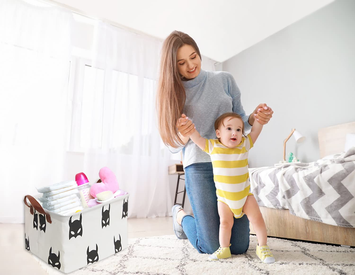 Snapklik.com : HIYAGON Batman Basket Kids Storage Basket Cute Basket ...