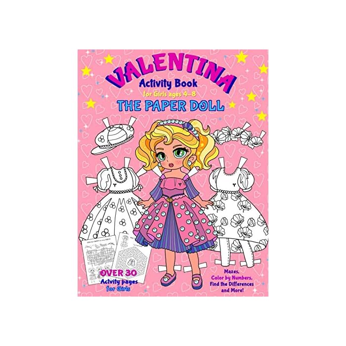 Buy VALENTINA, the Paper Doll Activity Book for Girls ages 4-8: Paper ...