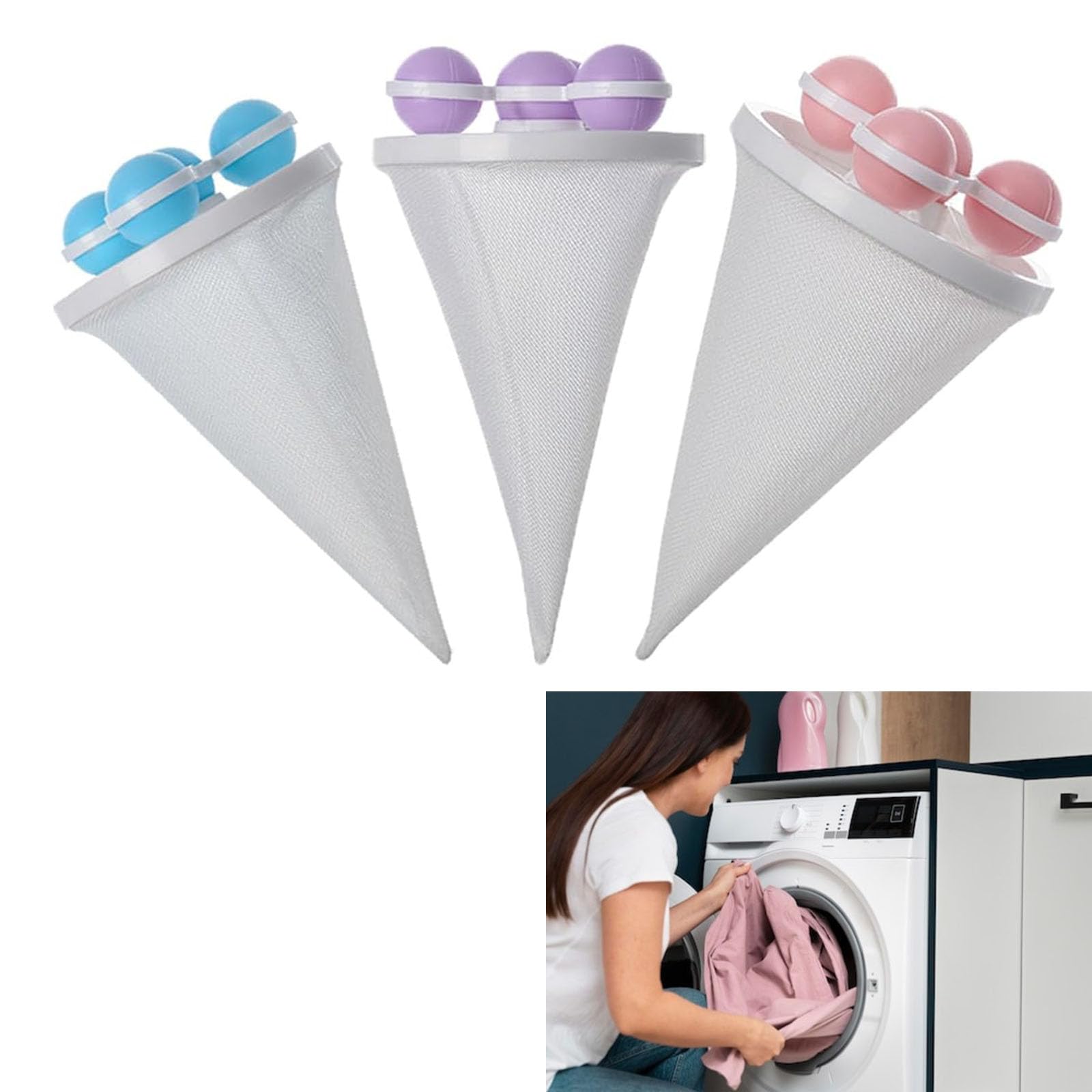 Amazon.com: 3PCS Floating Hair Filtering Mesh Removal, Pet Hair Remover ...