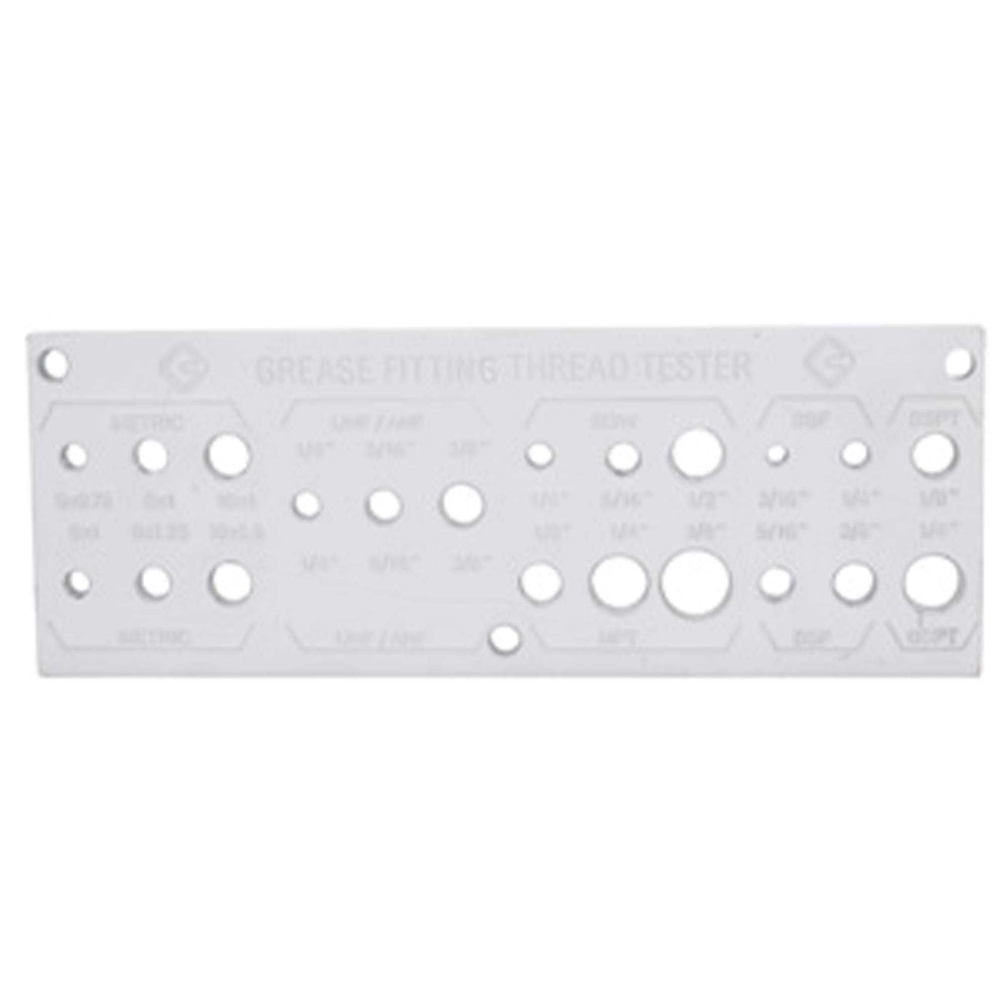 Grease Fitting Thread Tester Type Gage Set A-Z Guide To Grease Fitting ...