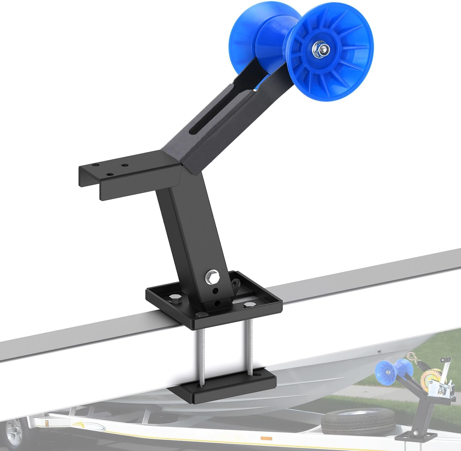 Amazon.com: Adjustable Boat Trailer Winch Stand with Roller, Boat ...