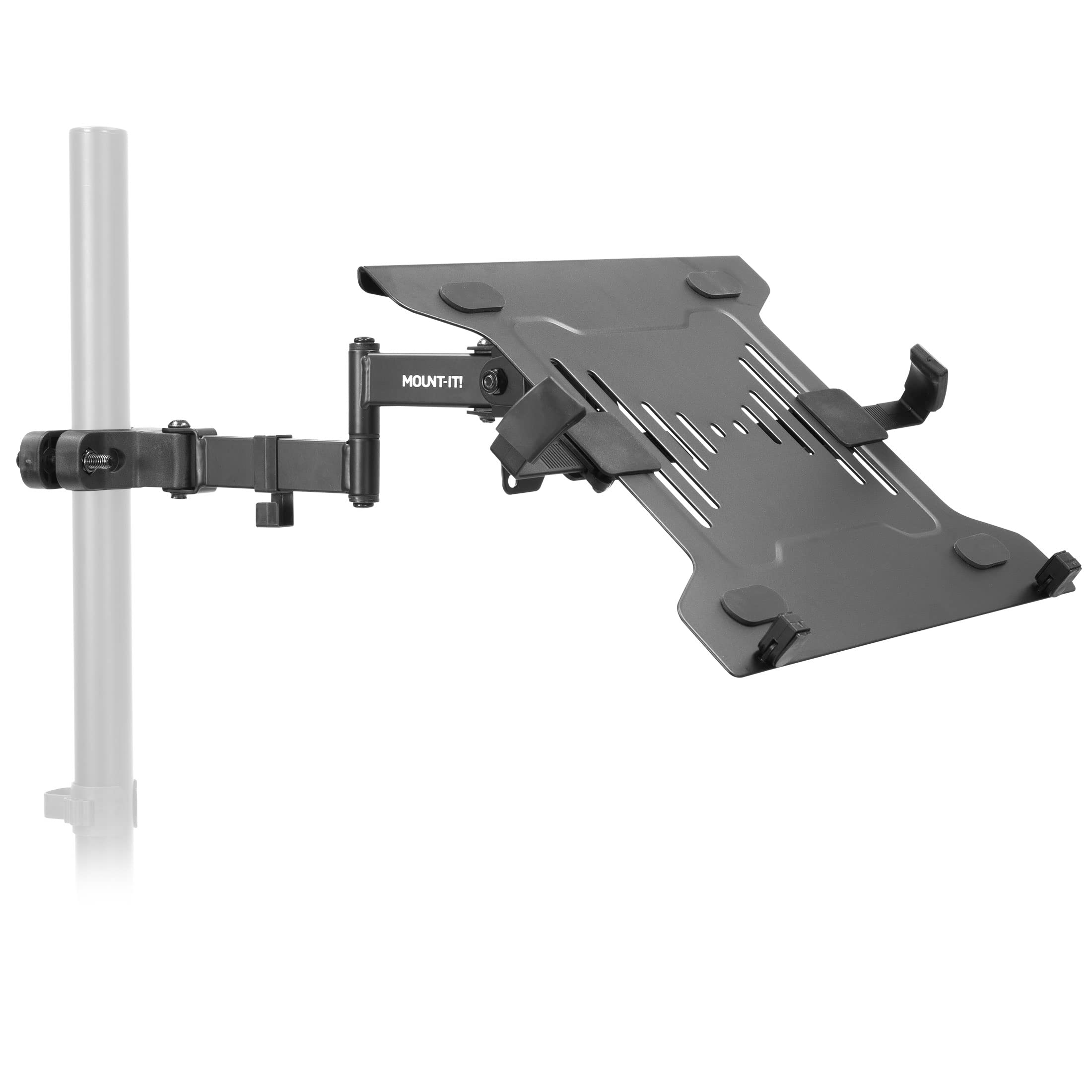 Snapklik.com : Mount-It Laptop Pole Mount Tray Full Motion Laptop Mount ...