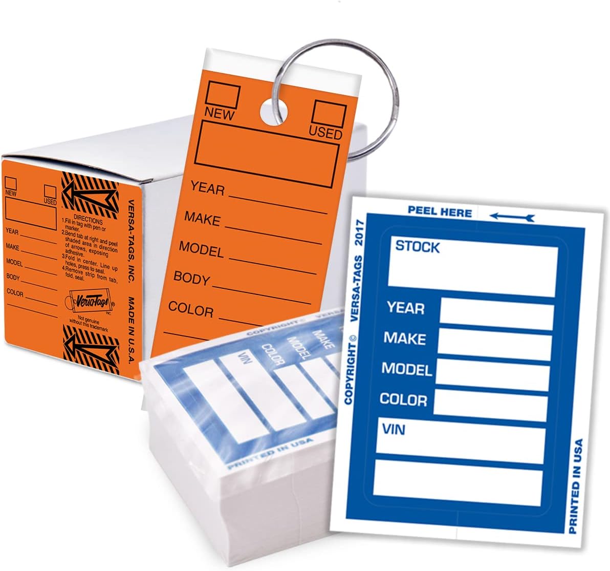 Amazon.com : Versa-Tags Key & Inventory Management System 250 Orange ...