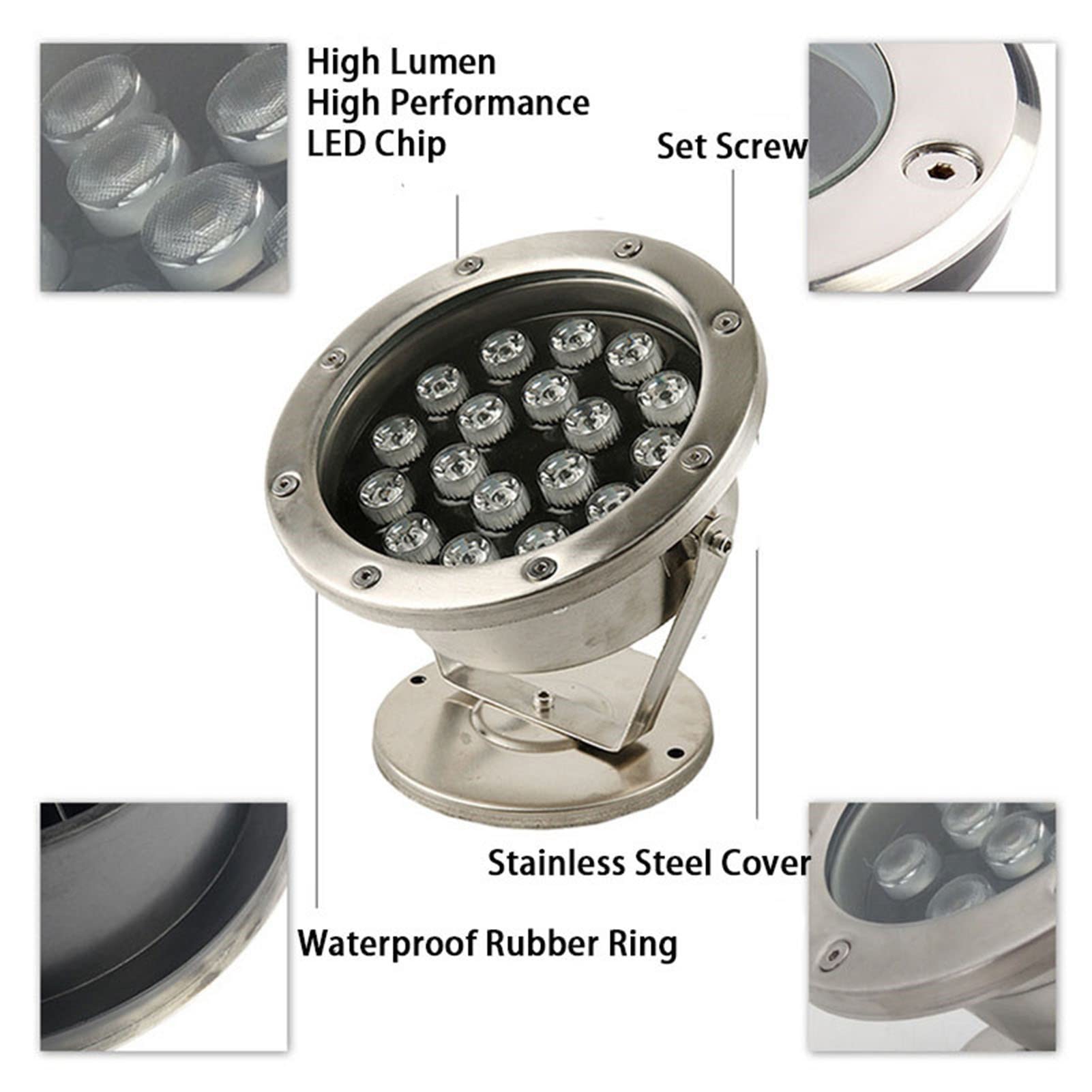 RGB Or RGBW Colored LED Spotlights Outdoor DMX (3/4-in-1), 52% OFF