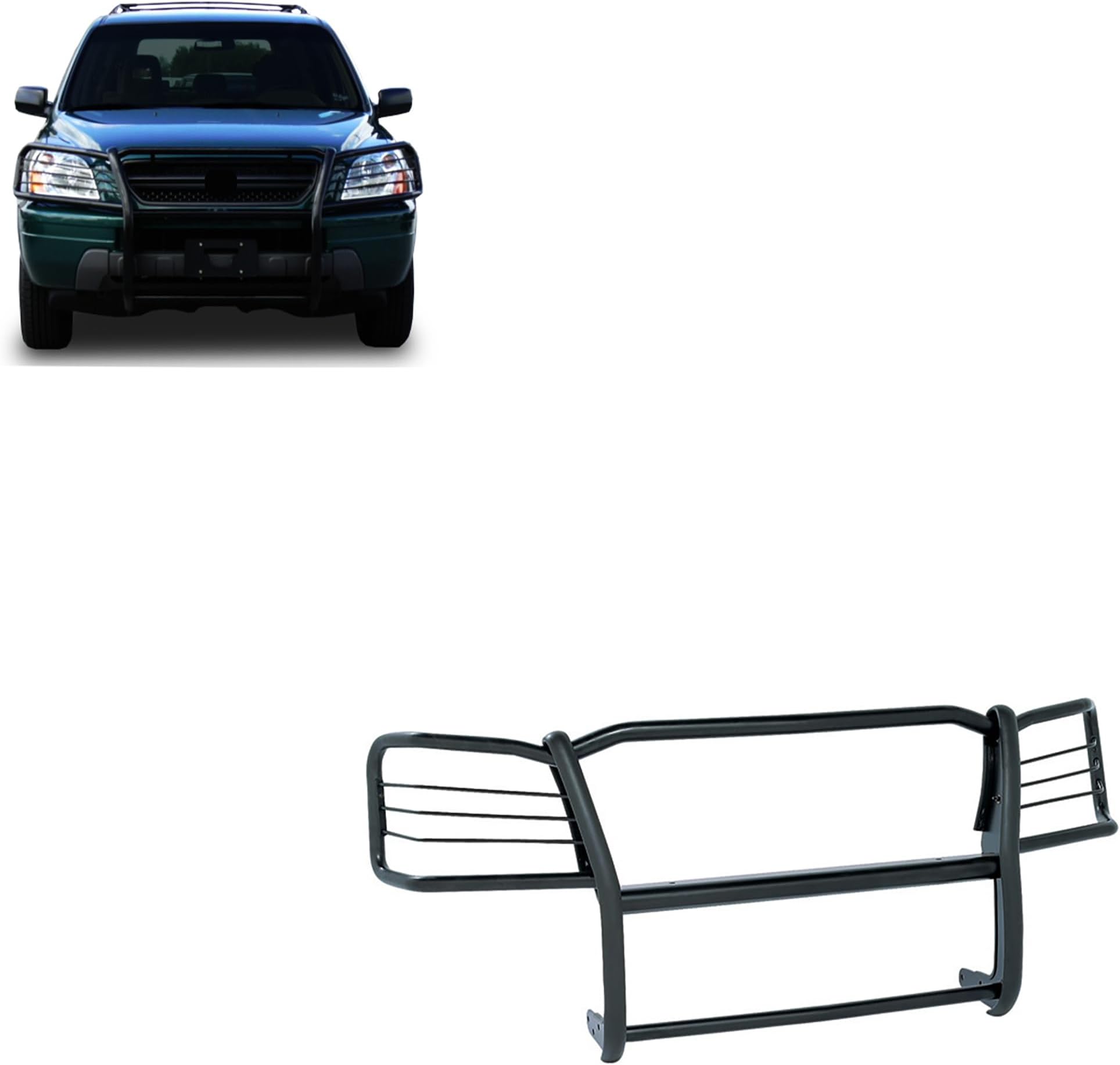 Amazon.com: DNA Motoring GRILL-G-038-SS Front Bumper Brush Grille Guard ...