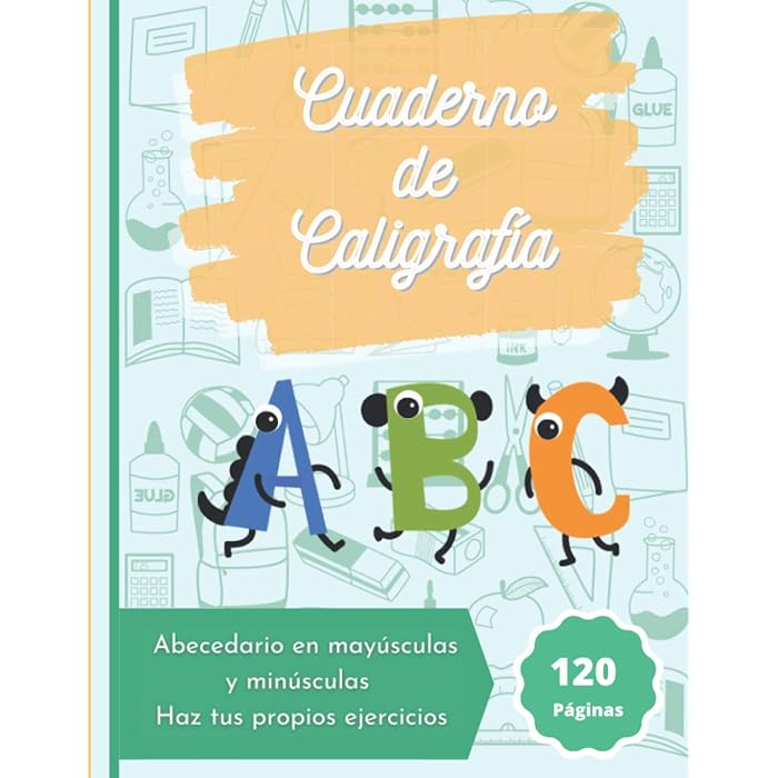 Buy Cuaderno de caligrafía: Libro de práctica para niños. Aprende a ...
