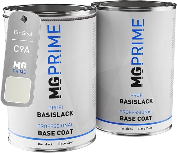 MG PRIME Car paint Set can ready-to-spray for Seat C9A / 0Q Pure White ...