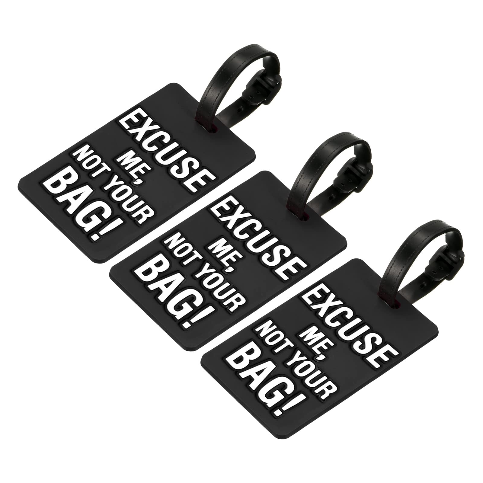 Amazon.com: MECCANIXITY Luggage Tag, PVC Identifier Card Holder Label ...