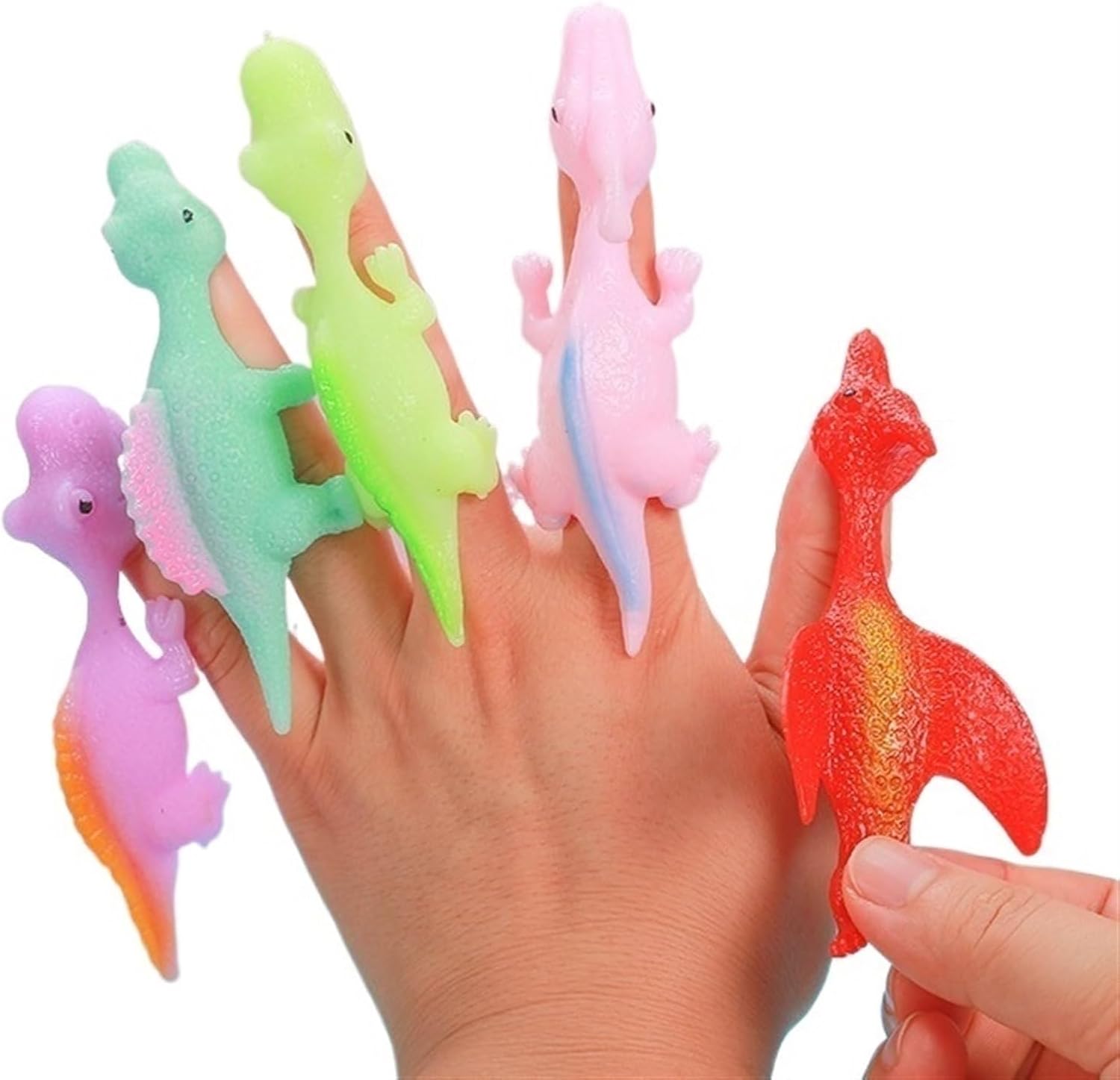 Slingshot Dinosaur Finger Toy Funny Dinosaur Finger Slingshot Action ...
