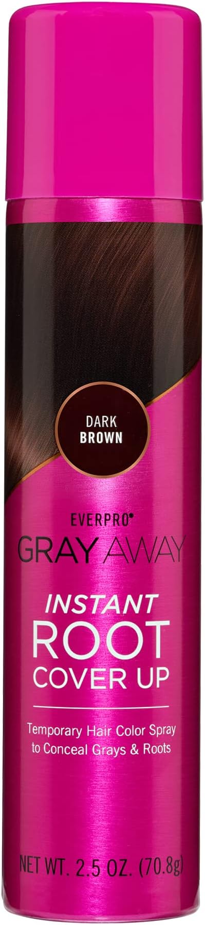 Amazon.com: EVERPRO Gray Away Instant Root Cover Up Spray 2.5oz - Dark ...