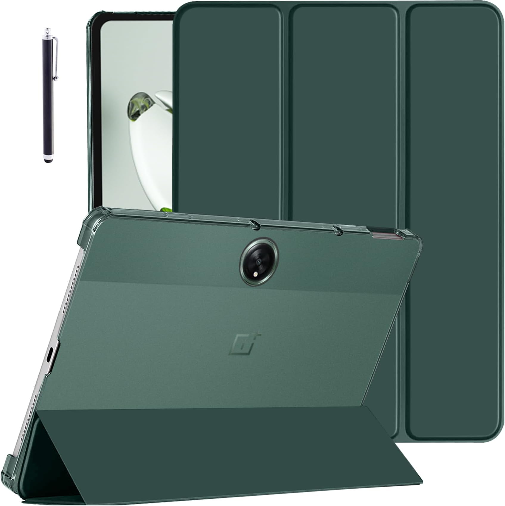 CEDO Tri-Fold OnePlus Pad Go (11.35 inch) Back Case with 2 Viewing ...