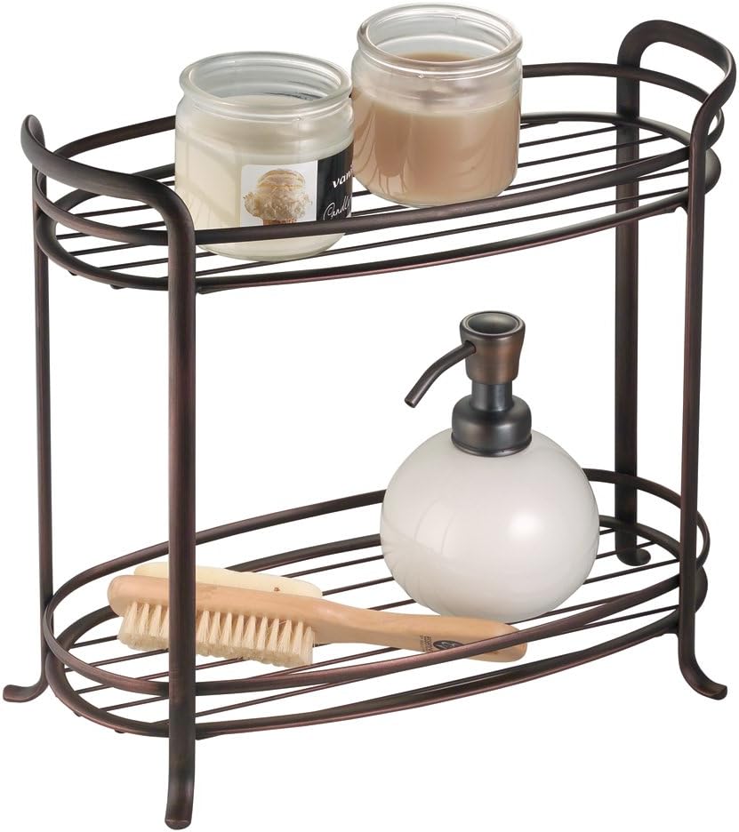 Amazon.com: InterDesign Axis Two Tier Shelf, Bronze : Home & Kitchen