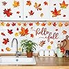Amazon.com: Whaline 9 Sheets Fall Wall Decor Stickers Hello Fall Maple ...