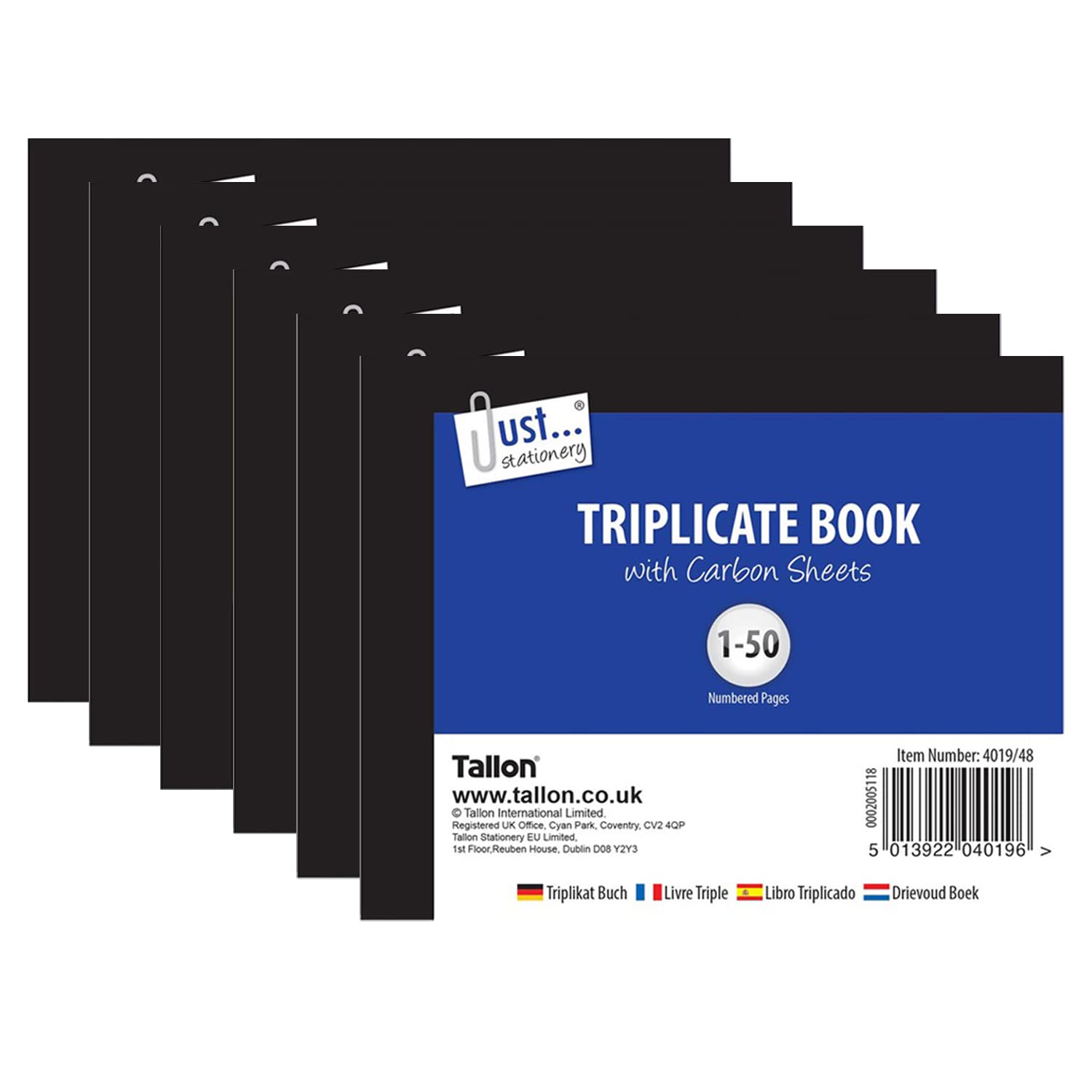JMS we create smile 6 x Half Size Triplicate Receipt Book Numbered 1-50 ...