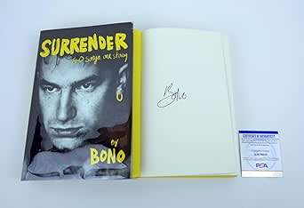 Bono Signed Autograph Surrender 1st Edition Hardcover Book PSA/DNA COA ...