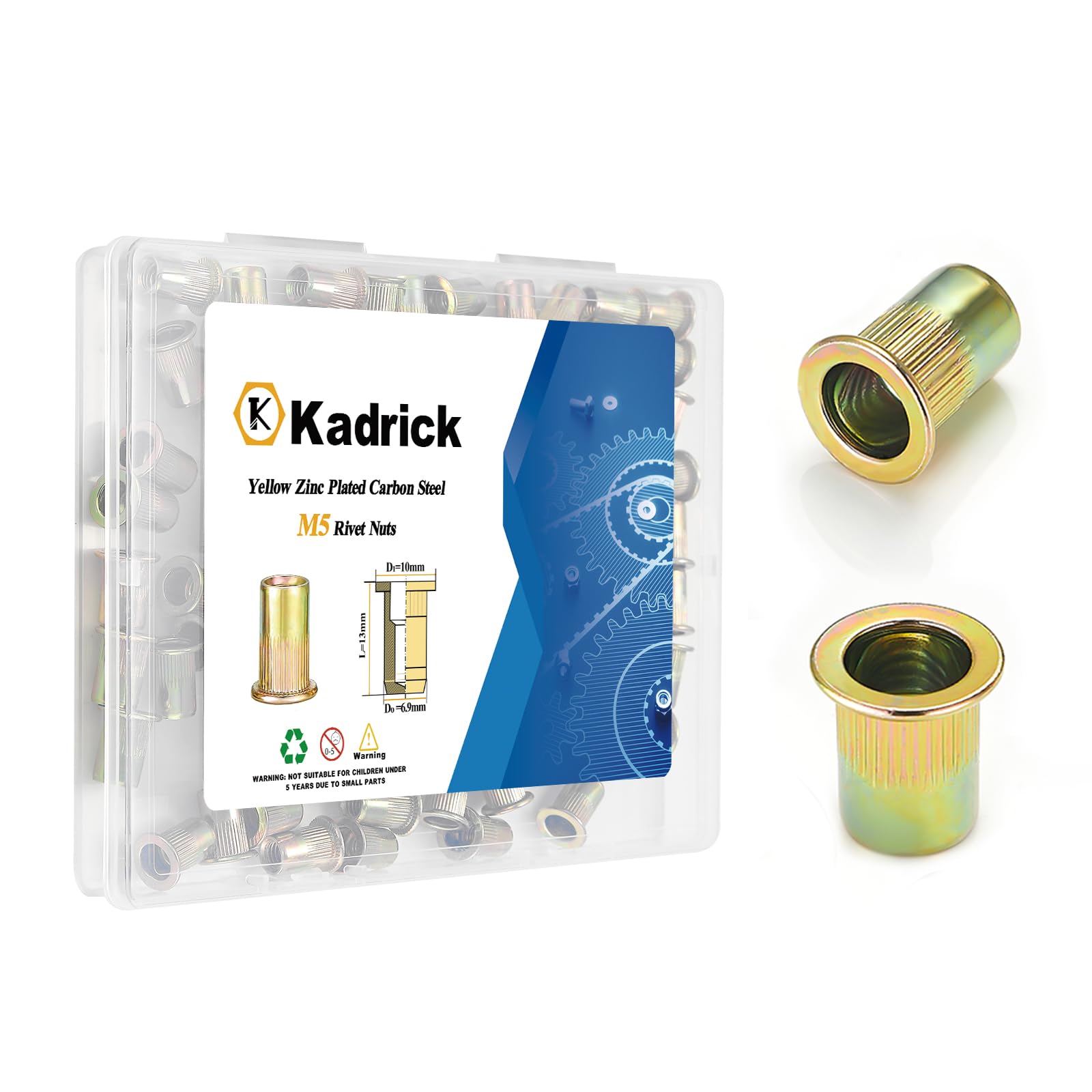 Snapklik.com : Kadrick M5 Rivet NutsM5 M6 M8#6#8#10 1/4" 5/16" 3/8 ...