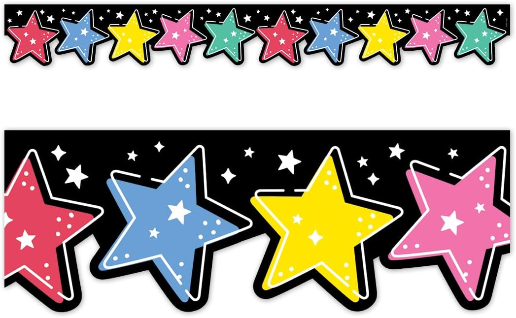 Amazon.com: CTP Star Bright EZ Border, Bulletin Board Border Top ...