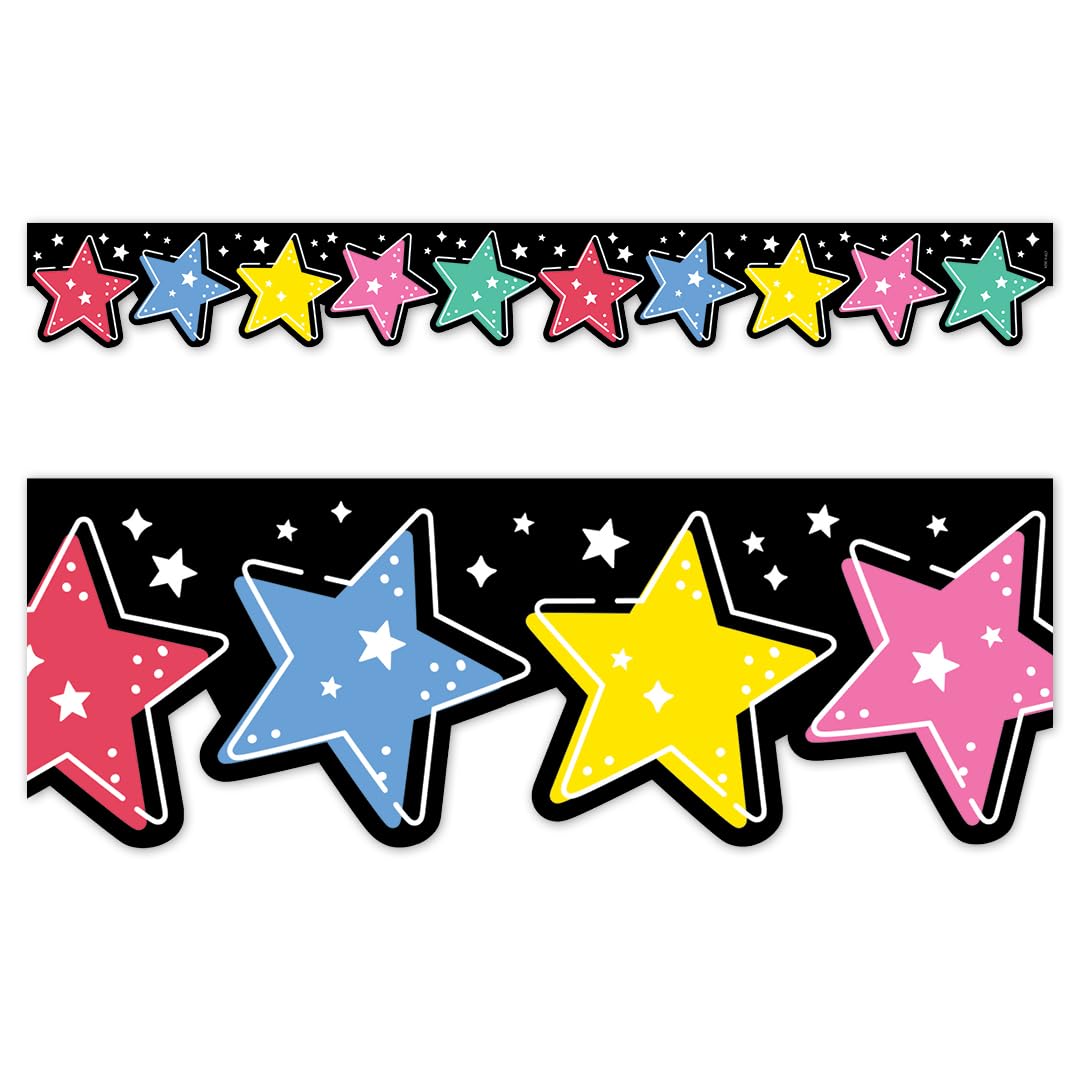 Amazon.com: CTP Star Bright EZ Border, Bulletin Board Border Top ...