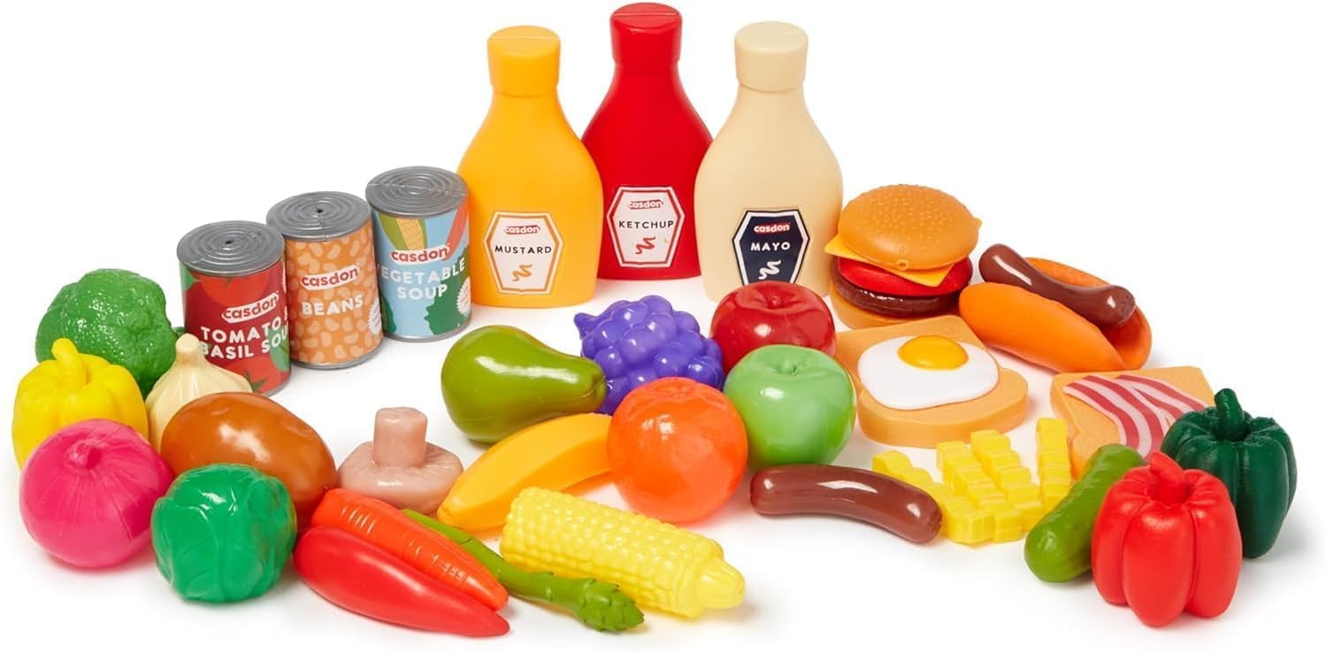 Snapklik.com : Casdon Play Food Set. 44 Piece Play Food Set For ...