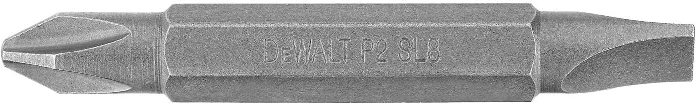 DEWALT DW2024 #2 Philips and #8 Slotted Double Ended Screwdriver Bit ...
