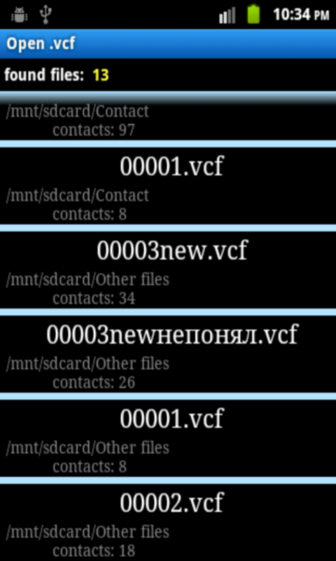 Contacts VCF - App on Amazon Appstore