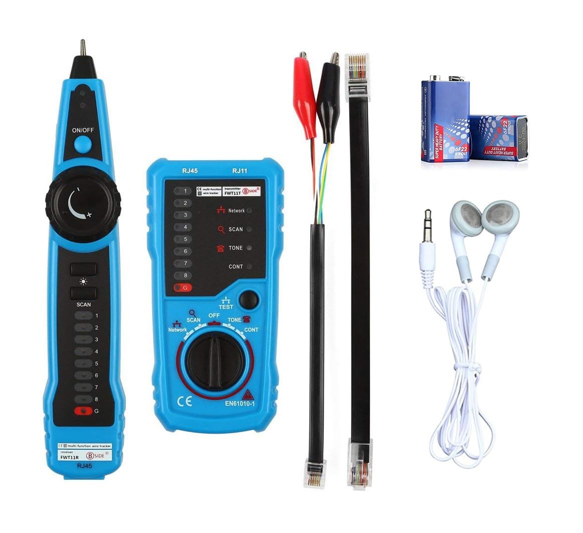 SmartTech Wire Tracker Network Lan RJ11 RJ45 Cable Tester, Ethernet ...