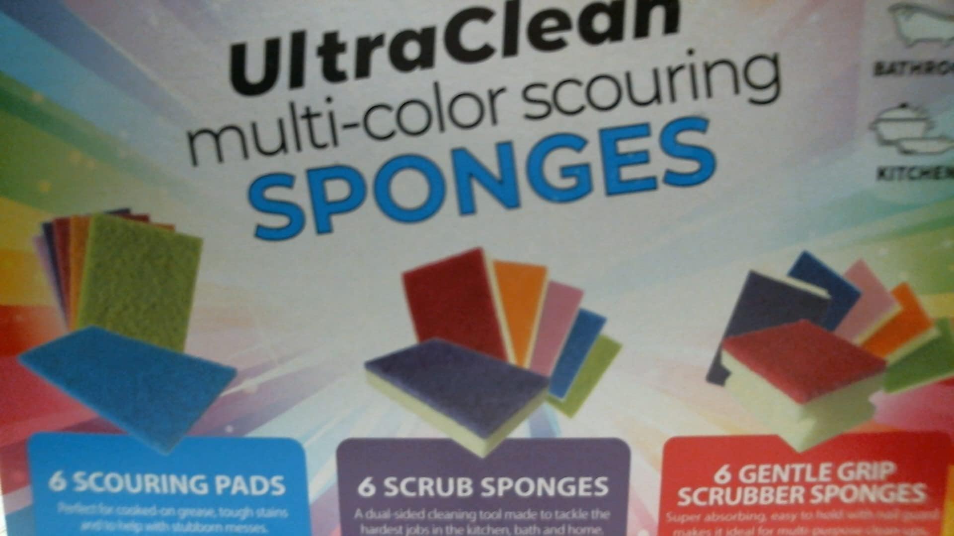 Amazon.com: LIBMAN Sponge Scrubbers, Pack of 2 : Health & Household