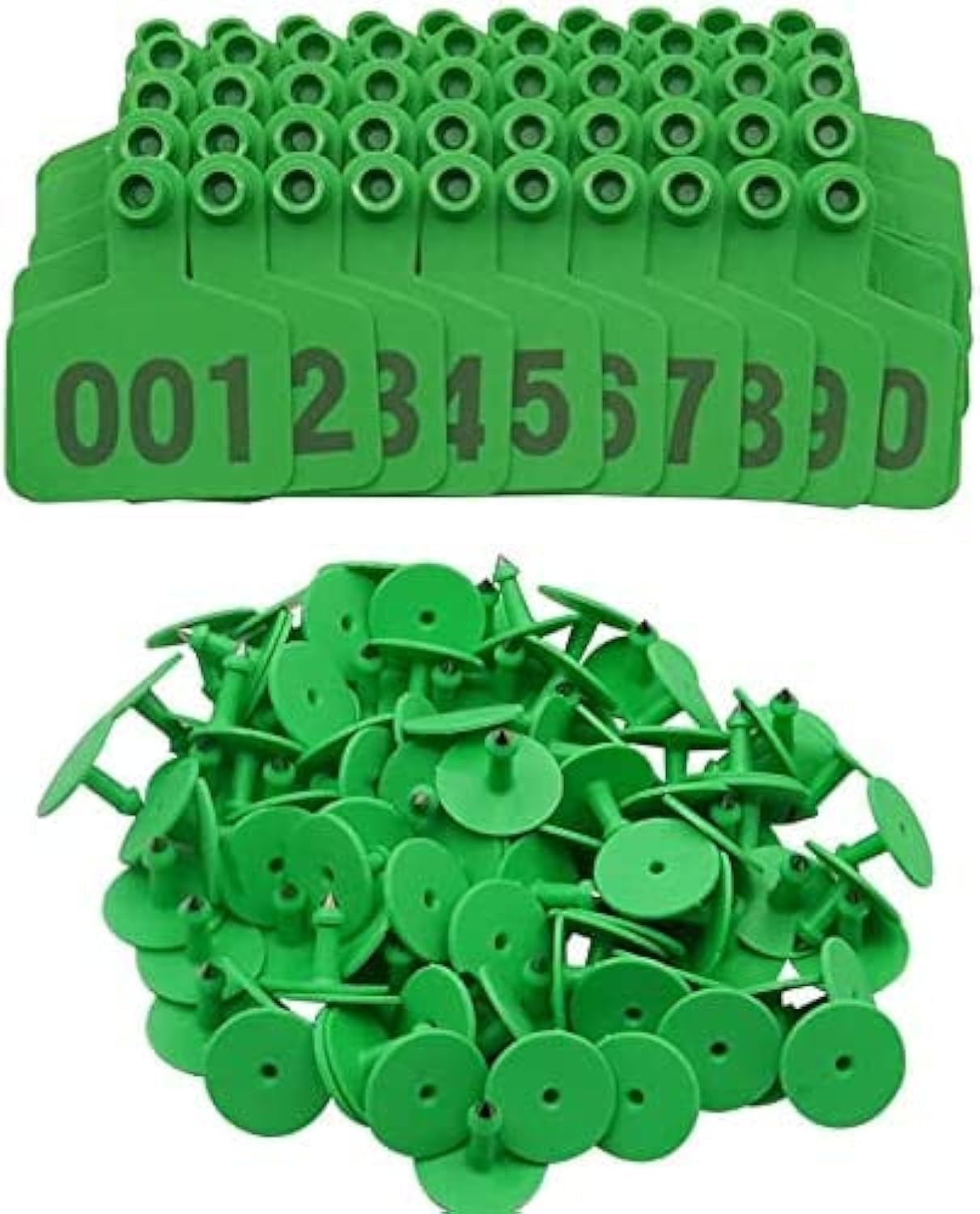 Amazon.com: Cattle Ear Tags, Large Plastic Livestock Ear Tags for Sheep ...