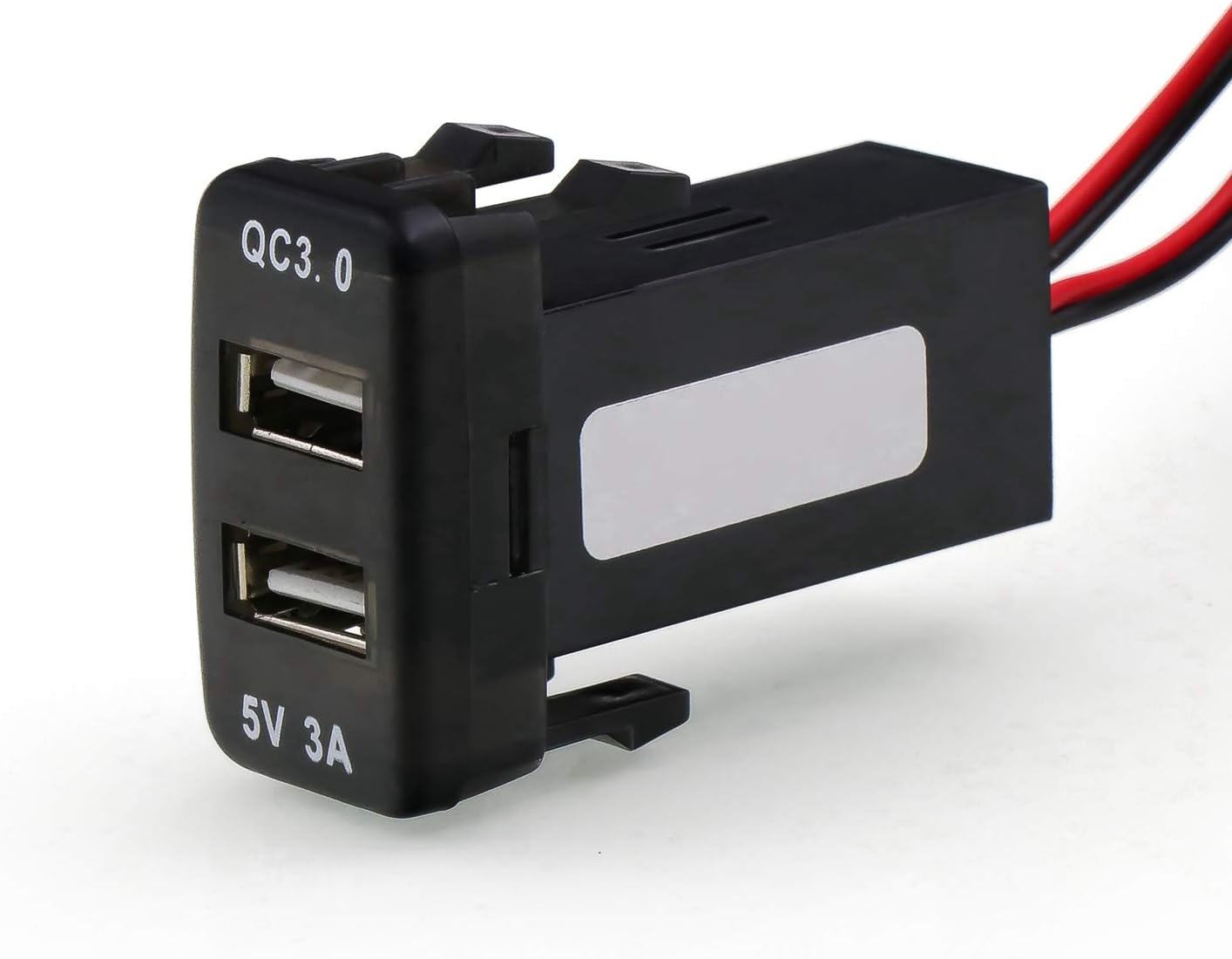 Amazon.com: QC3.0+5V 3A Dual USB Power Socket, Quick Charge Car Charger ...