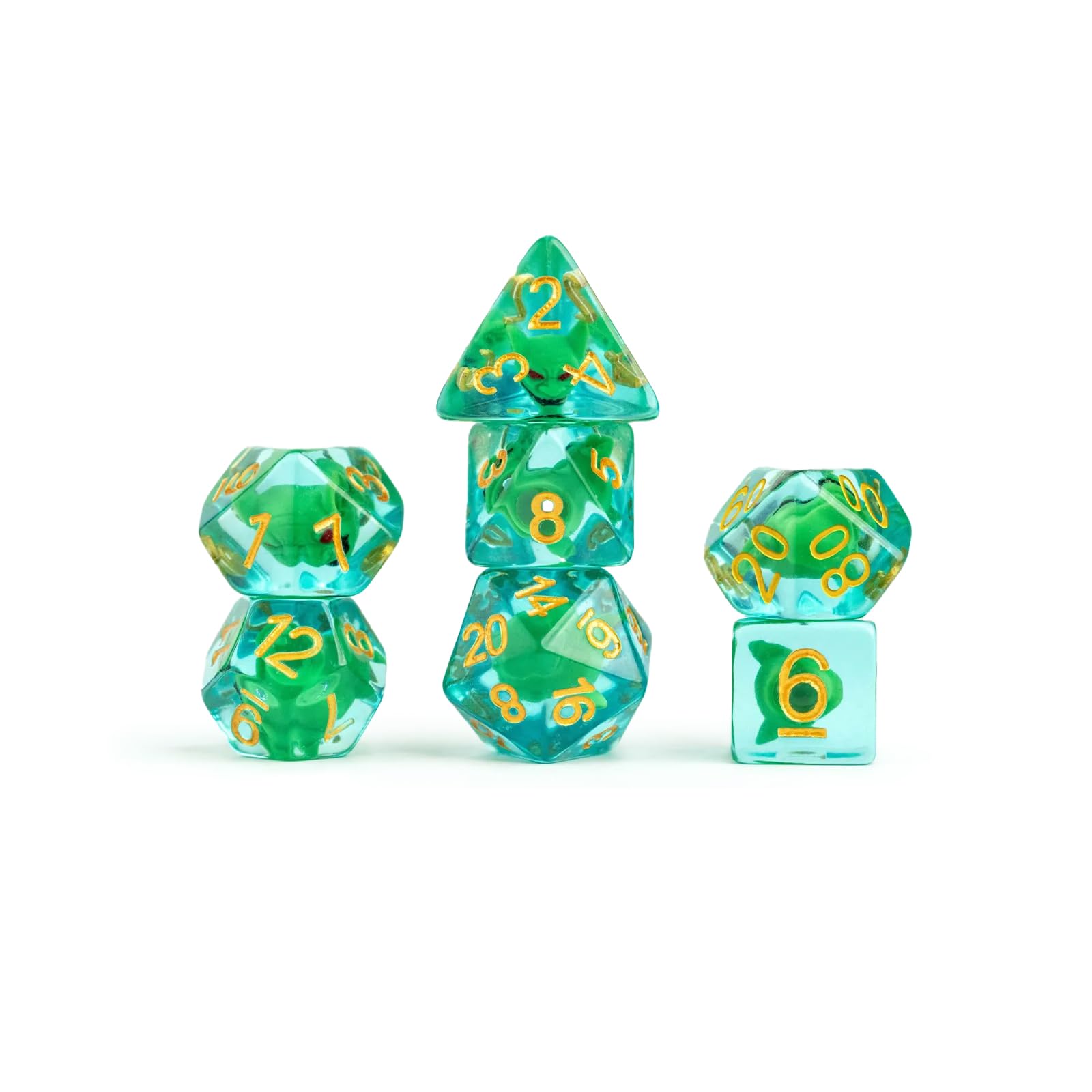 Amazon.com: Goblin Dice Set, FanRoll by Metallic Dice Games, Pathfinder ...