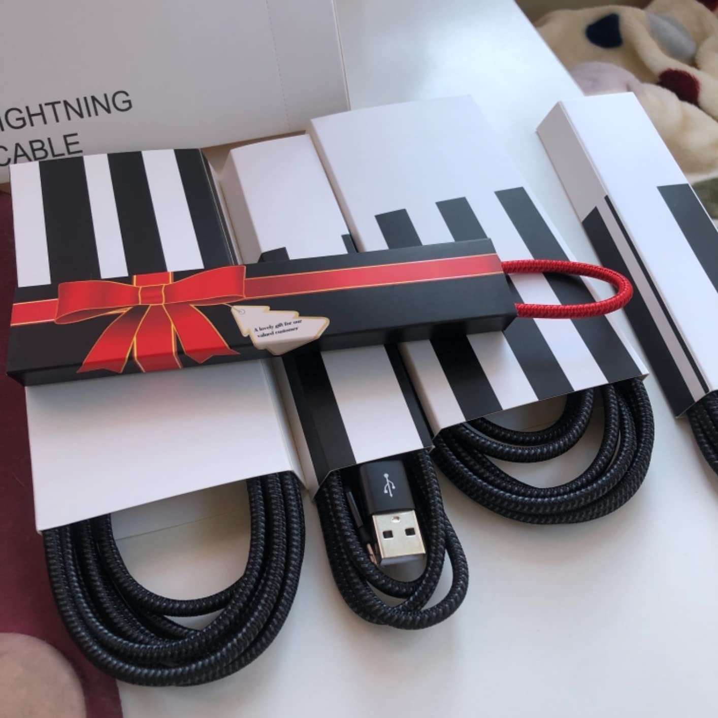 Apple MFi Certified Lightning Cable, Trapezium Design iPhone Charger ...